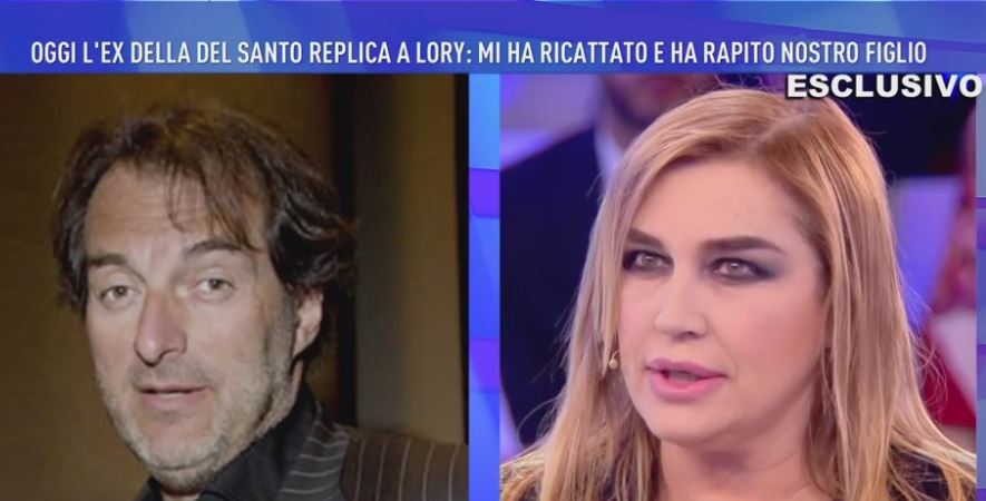 Lory Del Santo, le accuse dell'ex: "Mi ha ricattato e ha rapito nostro ...